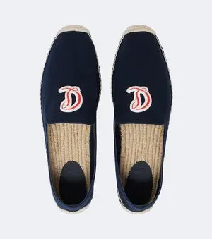 CHRISTIAN LOUBOUTIN Nanou Mooncrest Canvas Espadrilles
