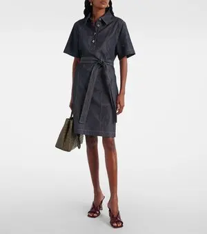 Bottega Veneta Denim Mini Dress
