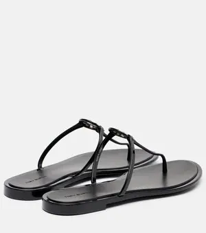 Tory Burch Embellished Thong Sandals - Black