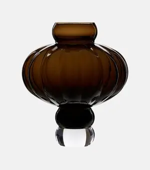 LOUISE ROE Balloon 03 Glass Vase - Brown