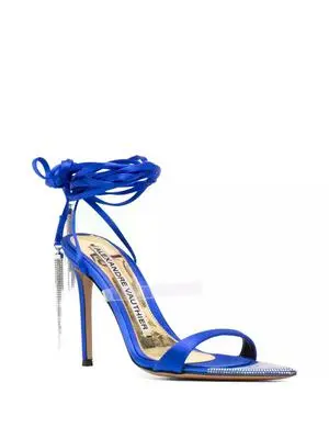 Alexandre Vauthier Rhinestone Embellished Leather Sandals