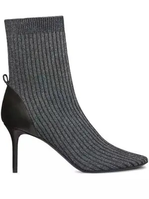 COURREGES Ribbed-knit Ankle Boots