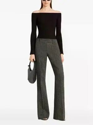 COURREGES Off-shoulder Ribbed Top