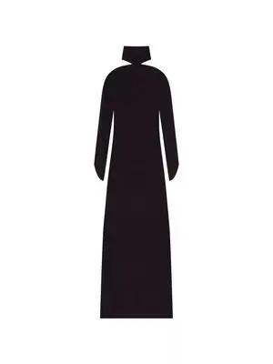 COURREGES Cut-out Long-sleeve Gown - Black