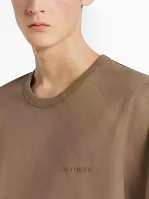 COURREGES Logo-embroidered Short-sleeve T-shirt