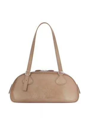 COURREGES Medium Friday Leather Shoulder Bag - Neutrals