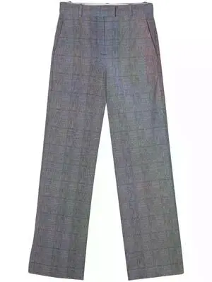 CIRCOLO 1901 Straight-leg Check Trousers - Blue