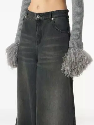 Blumarine Dark Wide Leg Jeans