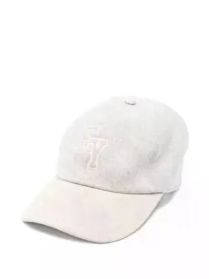 Eleventy Logo-Embroidered Baseball Cap Grey