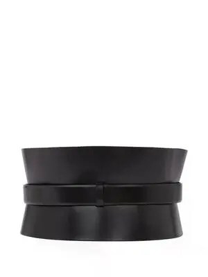 Karl Lagerfeld Wide Leather Belt