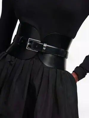 Karl Lagerfeld Wide Leather Belt
