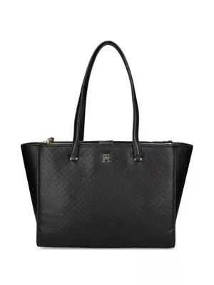 Tommy Hilfiger Debossed-logo Tote Bag - Black