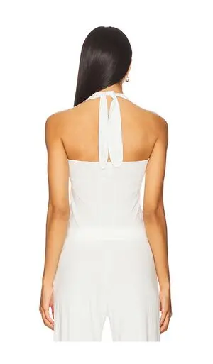 VIR VITA Pointelle Halter Top