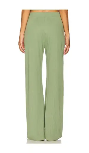 VIR VITA Pointelle Lounge Pant - Sage