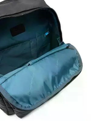 PIQUADRO Calf Leather Debossed Logo Backpack