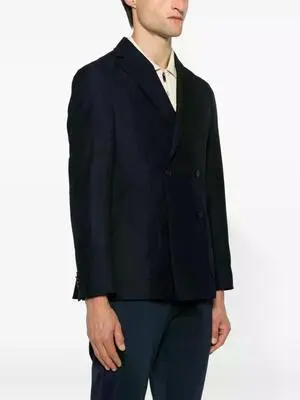 BOSS Double-breasted Jacket - Blue