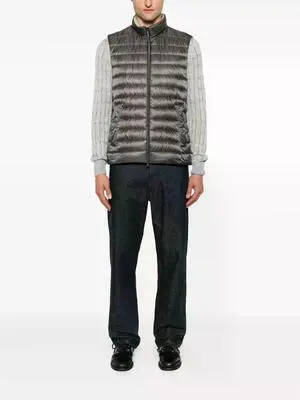 Herno Herno Quilted Sleeveless Vest Grey