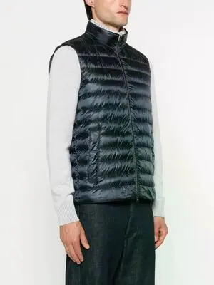 Herno Quilted Zip-front Gilet - Blue
