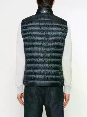 Herno Quilted Zip-front Gilet - Blue