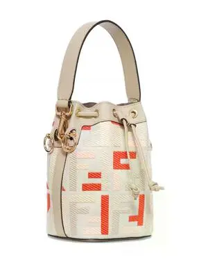 Fendi Mini Mon Tresor Ff-jacquard Bucket Bag
