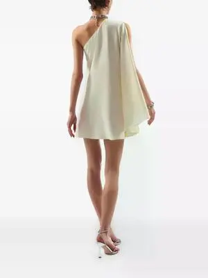 TALLER MARMO One-shoulder Cape Sleeve Mini Dress