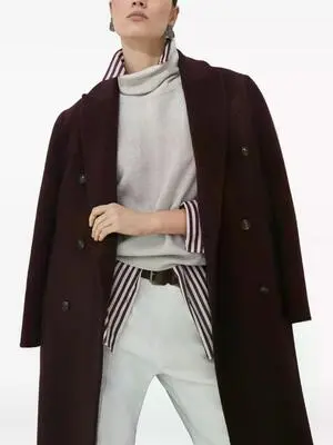 Brunello Cucinelli Double-breasted Peak Lapel Coat