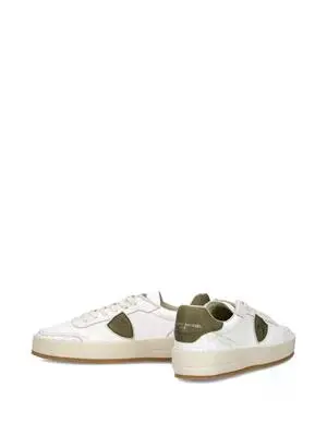 Philippe Model Leather Panelled Sneakers - White
