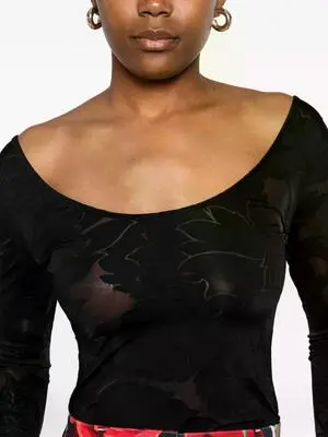 Etro Long Sleeve Wide Neck Top