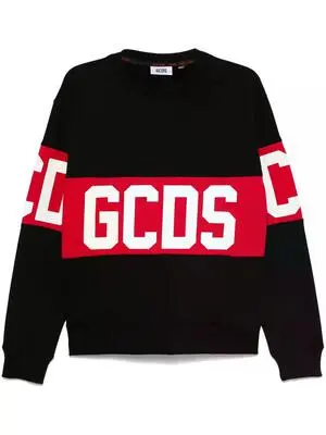 Gcds Logo-print Sweatshirt - Black
