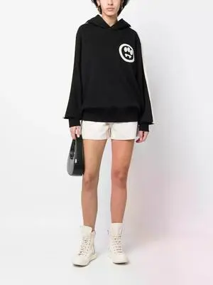 BARROW Motif Print Long-sleeved Hoodie