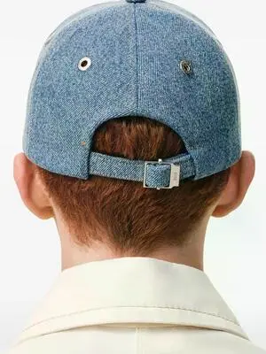 AMI Paris De Coeur Embroidered Denim Cap