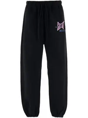 SAINT MXXXXXX Logo-print Track Pants - Black
