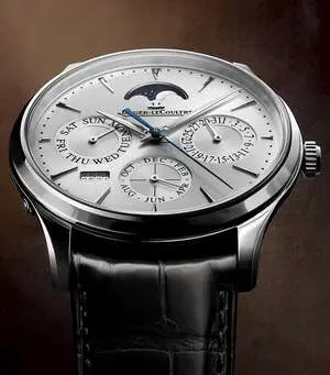 JAEGER-LECOULTRE Stainless Steel Ultra Thin Perpetual Calendar Watch