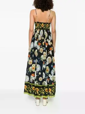 Farm Rio Trip Souvenir Maxi Dress With Spaghetti Straps