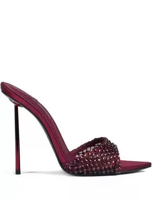 LE SILLA Embellished Stiletto Sandals - Red