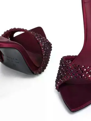 LE SILLA Embellished Stiletto Sandals - Red
