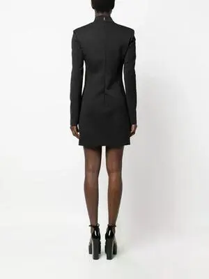 Moschino Cut-out Detail Long-sleeve Dress - Black