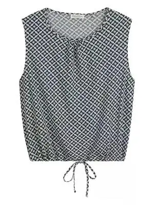Marc O'polo Sleeveless Printed Top With Drawstring Hem