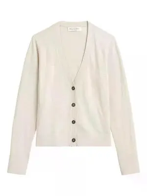 Marc O'polo Button-front V-neck Cardigan - Neutrals