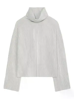 Marc O'polo Ribbed Turtleneck Jumper - Grey