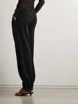 JEAN PAUL GAULTIER Twill Wide-leg Stirrup Trousers