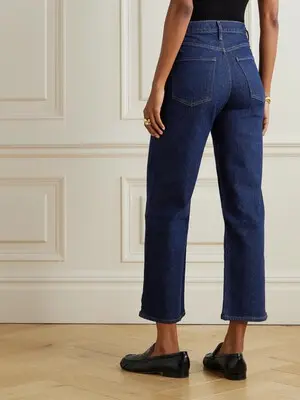 AGOLDE Ren Cropped High-rise Wide-leg Jeans