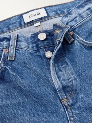 AGOLDE Low-rise Loose Distressed Straight-leg Jeans