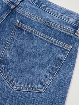 AGOLDE Low-rise Loose Distressed Straight-leg Jeans