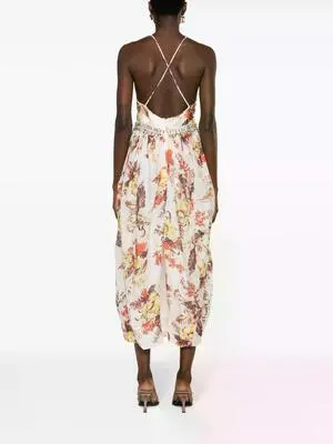Zimmermann Matchmaker Tulip Floral-print Midi Dress