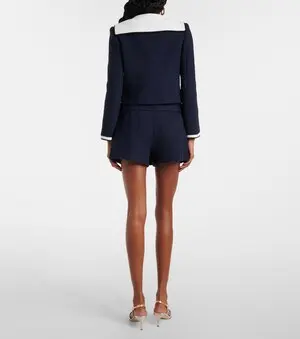 SELF-PORTRAIT Belted Boucle Skort
