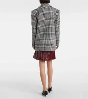 SELF-PORTRAIT Houndstooth Oversized Blazer