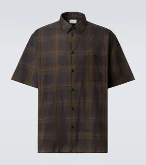 Saint Laurent Tartan Checked Cotton Voile Shirt - Multicoloured