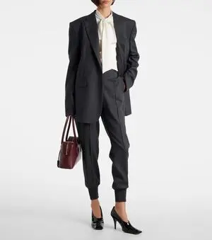 Stella McCartney Mid-rise Wool Tapered Sweatpants