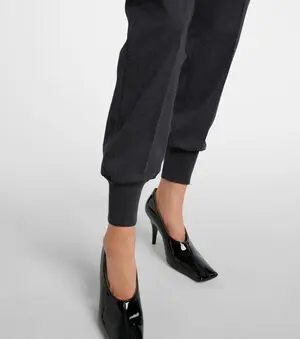 Stella McCartney Mid-rise Wool Tapered Sweatpants